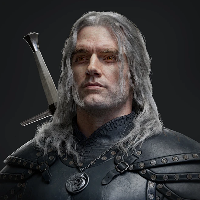 Geralt - The Witcher Fanart-花瓣网