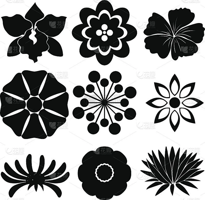 花模板组素材-花瓣网
