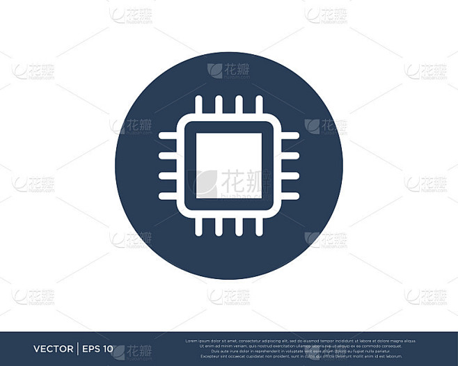 处理器Cpu计算机图标向量