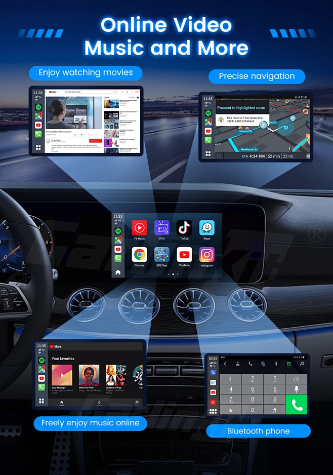 CarlinKit CarPlay Ai Box QCM6125 Android 12 Mini Wireless CarPlay ...