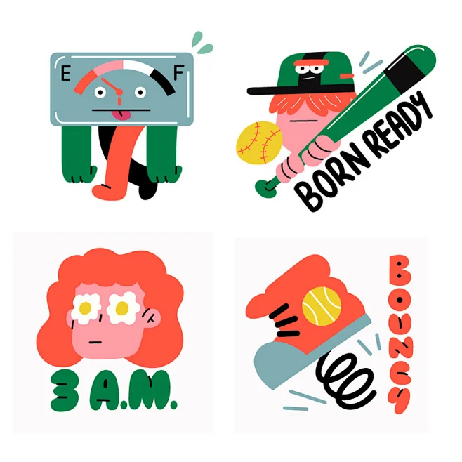 Juan Molinet - Snapchat Stickers Character Designer, illustrator, art-2 ...