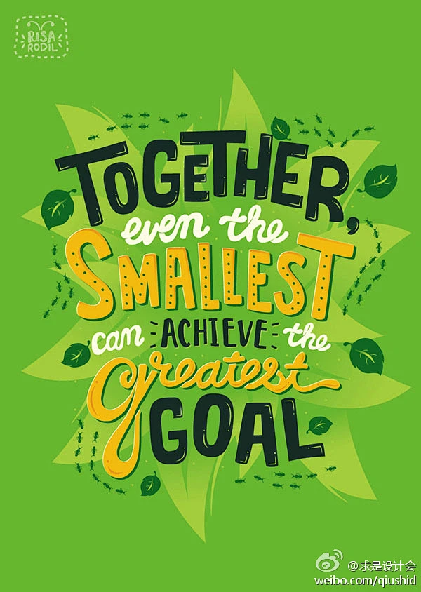 Risa Rodil系列主题字体海报创意设计-花瓣网