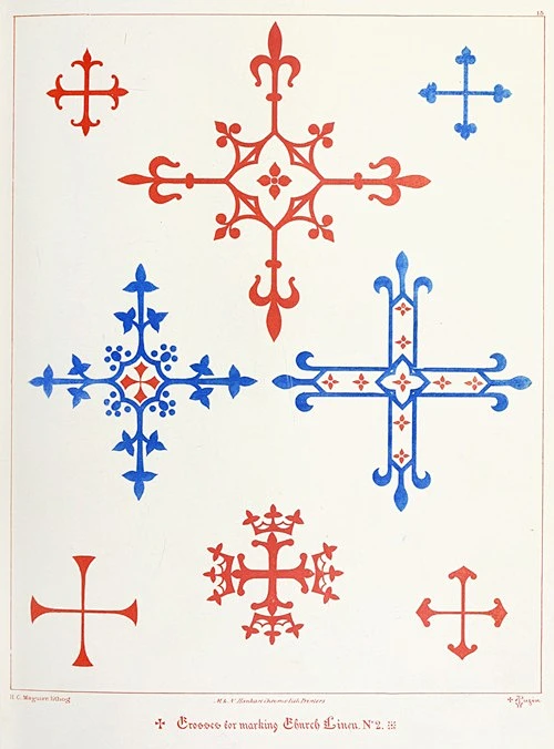 Crosses for marking Church Linen-花瓣网