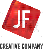 initial letter jf logo template design