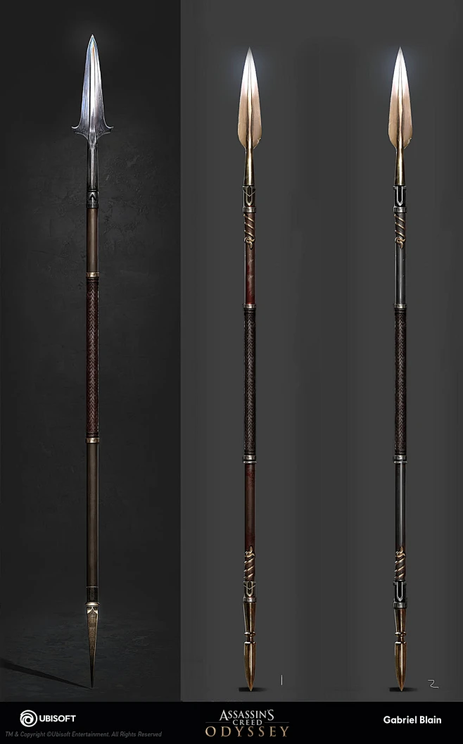 Assassin's Creed Odyssey Weapon Concept, Gabriel Blain-花瓣网
