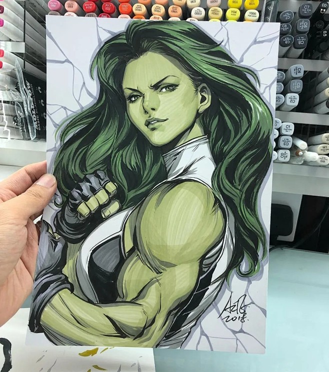 Stanley Artgerm Lau 刘展灏（Artgerm）： 经常绘制知名作品中的角色，融合了东西方美术的特点，形成了强烈美感的个人风格 ...