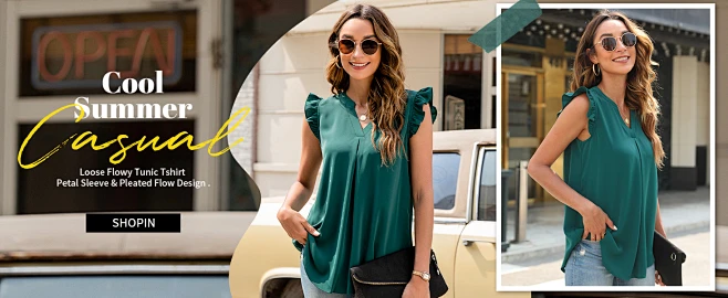 Womens Casual Tank Tops Office Cute Work Shirts-花瓣网