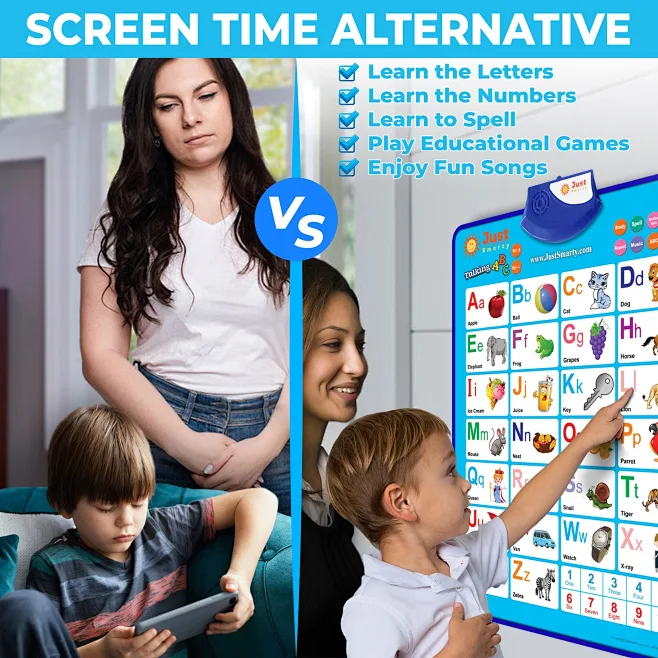 Amazon.com: Just Smarty Interactive First 100 Words Learning Toys for 2 ...