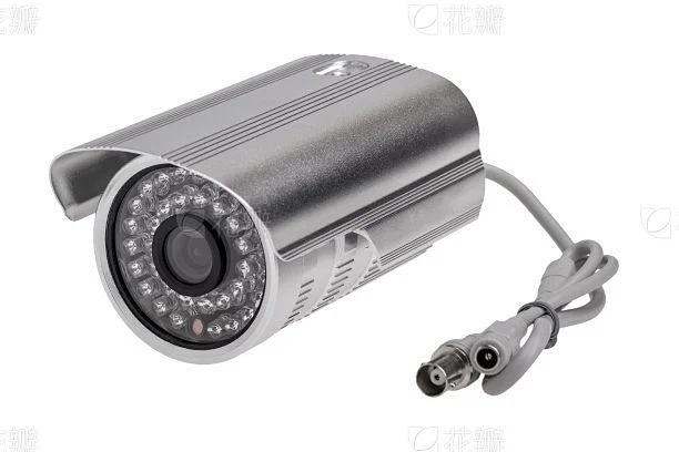 External security surveillance camera with night vision LED backlight素材-花瓣网