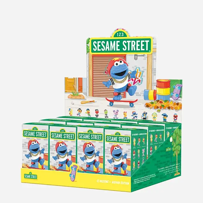 Pop Mart Sesame Street Trend Series popmart global-花瓣网