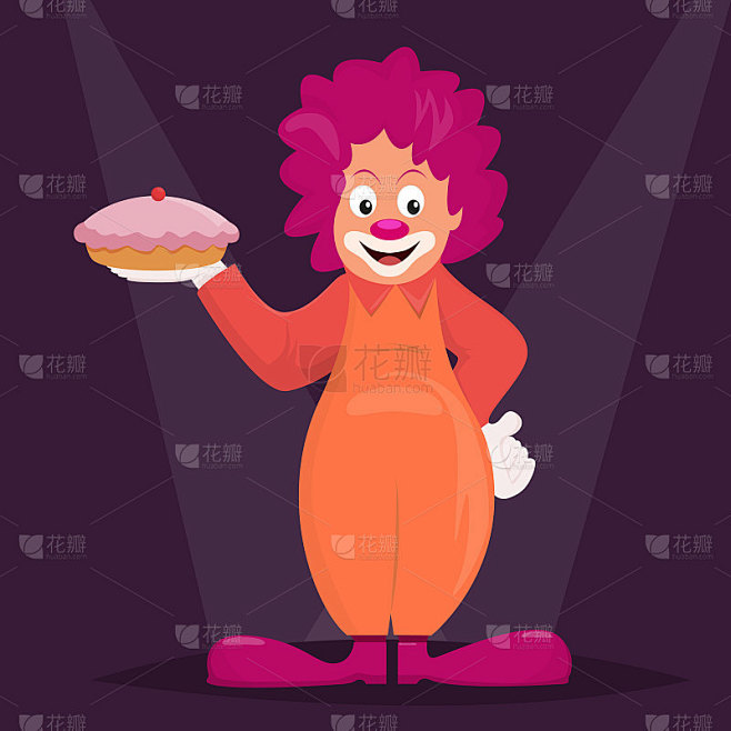 Clown funny cartoon