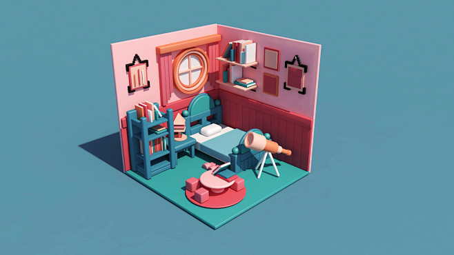 2021-6-21 体素风，2.5D C4D-临摹