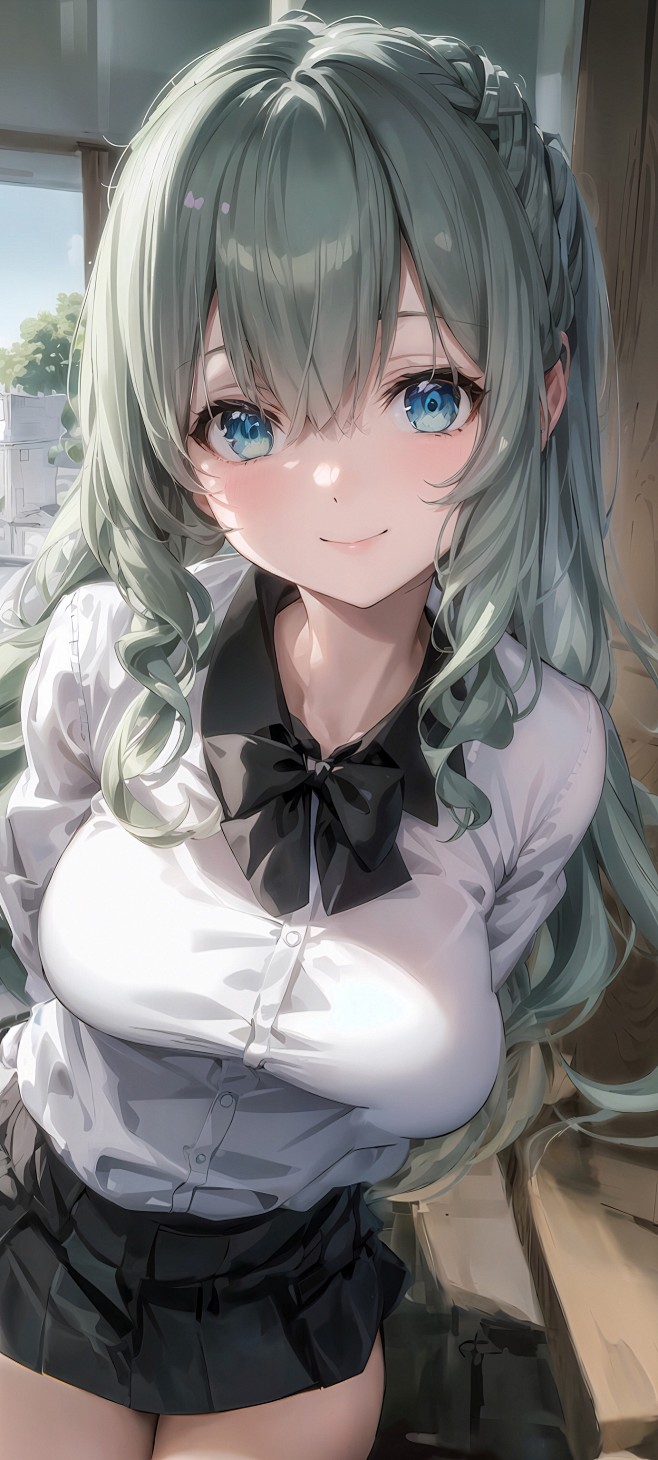 xepon_sin Ai 二次元少女 动漫壁纸 绿眼绿发