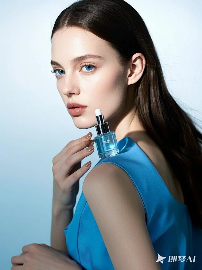 “1 Girl, European female model, light makeup, white skin, delicate face ...