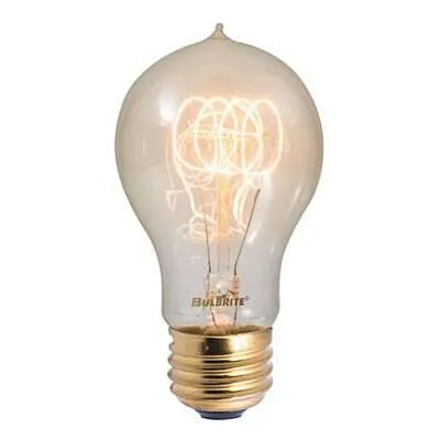 Bulbrite 25-Watt A19 Incandescent Light Bulb Medium Base (E26) Antique ...