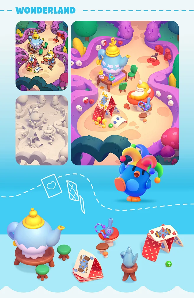 game 2D cartoon concept art ILLUSTRATION casual mobile games Game Art ...