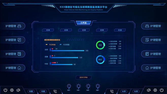 数据可视化／大屏PSD素材_免费高速下载|百度网盘-分享无限制-花瓣网