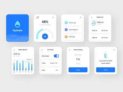 Hydration app for apple watch apple watch design iwatch app apple watch ...
