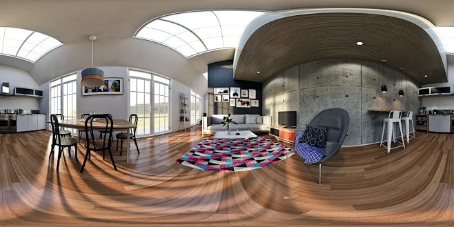 【C4D室内HDR】-花瓣网