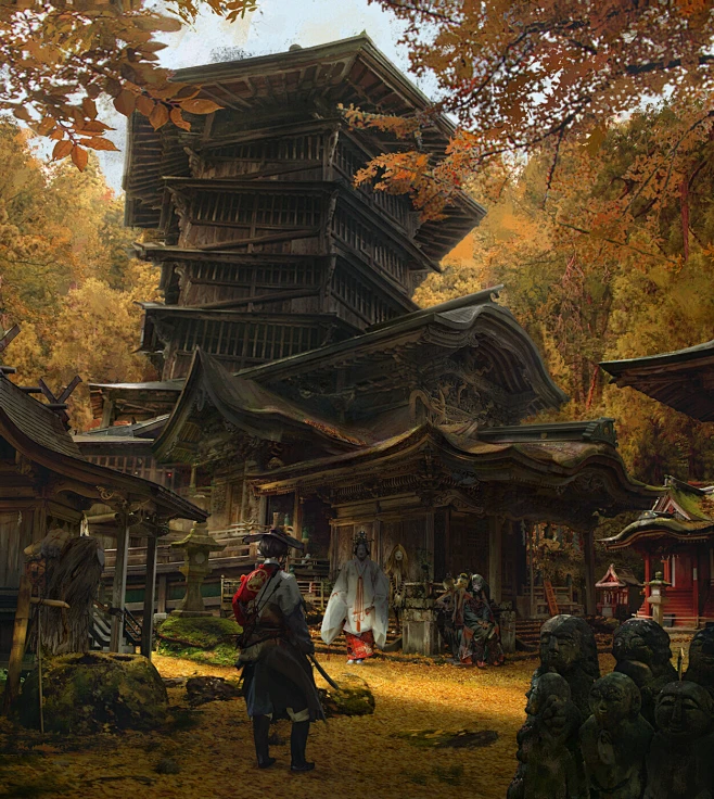 Cursed Temple, Eddie Mendoza : concept for a personal project inspired ...