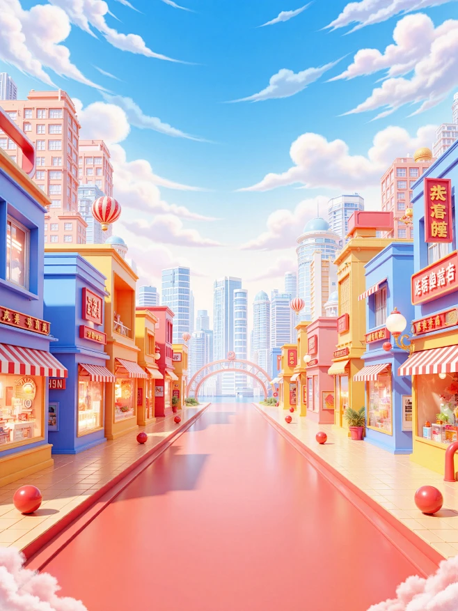 迈克_电商商业大型KV大促展台渲染场景海报-LoRA-迈克的AiGC世界-LiblibAI-花瓣网