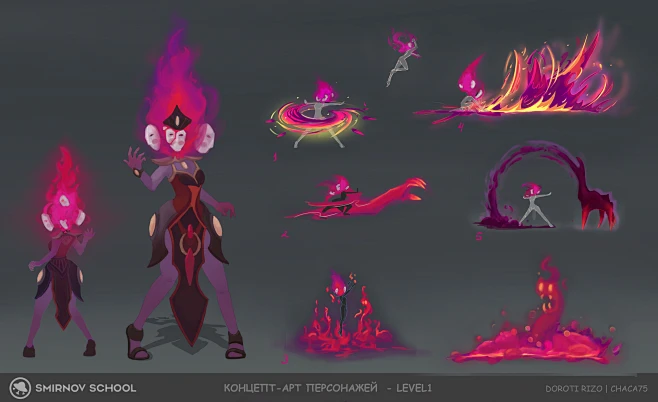 Character concept art inspired by heroes of the League of Legends. -花瓣网