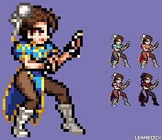 Chun-Li Sprite-花瓣网