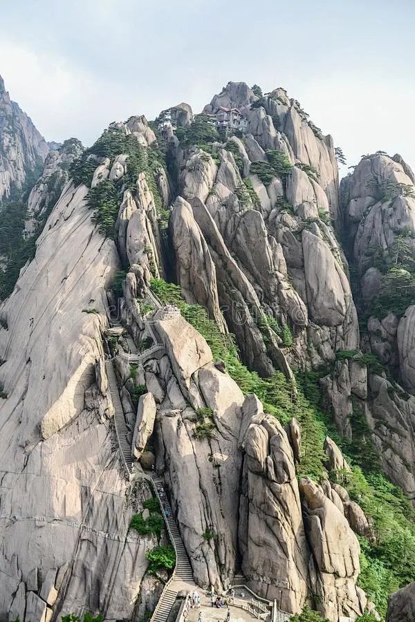 yellow-mountains-mount-huangshan-mountain-range-southern-anhui-province ...