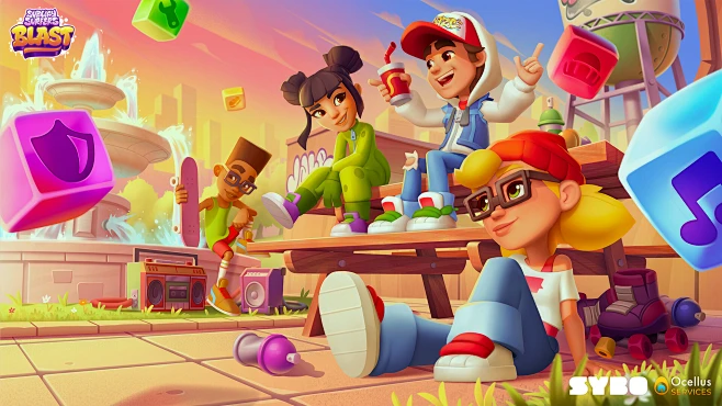 Subway Surfers Blast - Key Art-花瓣网