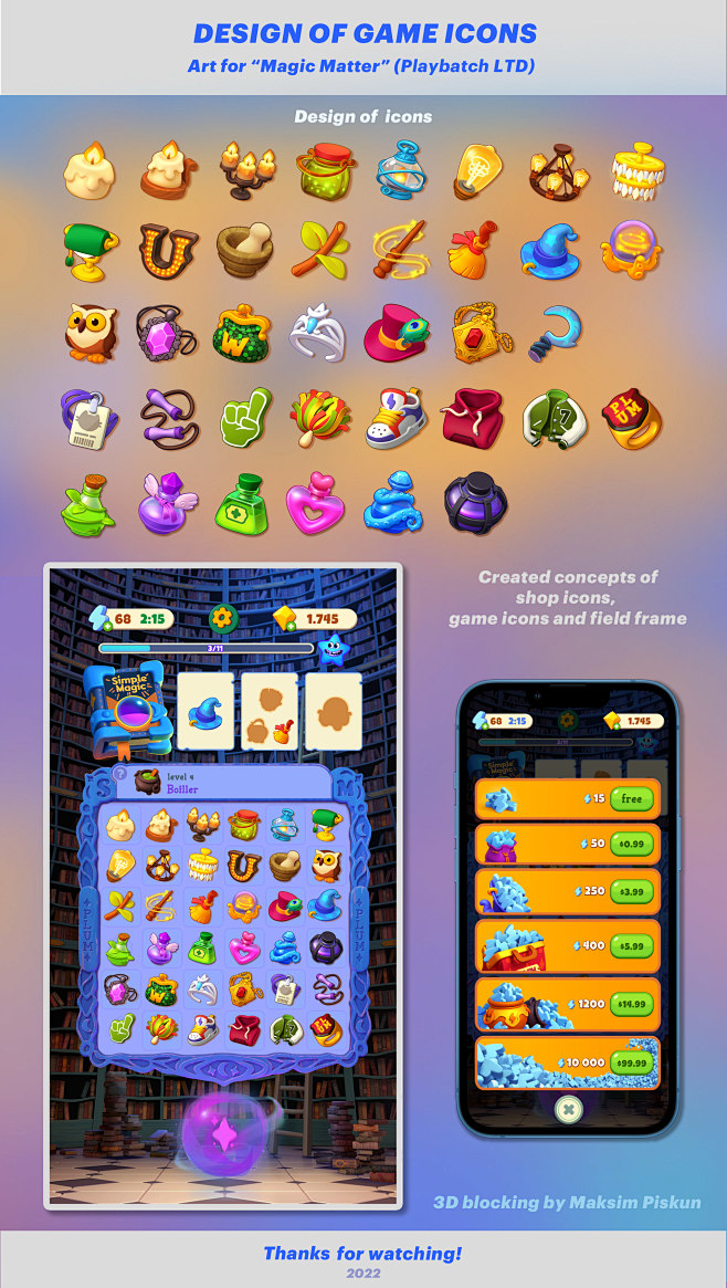 Design of game icons :: Behance