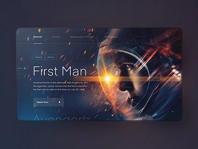 Movies TV UI flare trailer navigation clean fx immersive dark munich ...