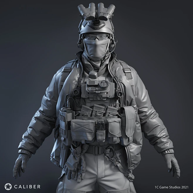 Caliber - Navy SEALs high poly-花瓣网