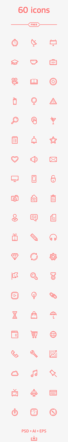 icons-花瓣网|陪你做生活的设计师 | 图标分享（AI／PSD／EPS）。