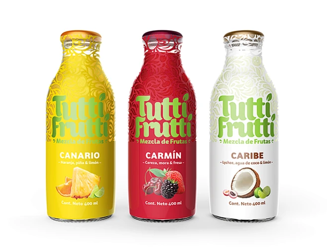 Tutti Frutti果汁饮料包装-花瓣网