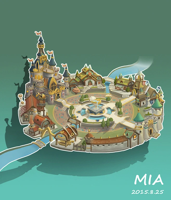 小镇规划布局设计（layout design）, M IA : 自己的练习(Practice)-花瓣网