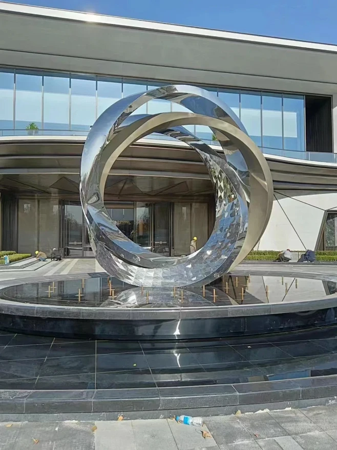 不锈钢莫比乌斯环雕塑 - 小红书-花瓣网