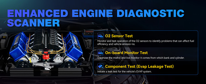 Enhanced Engine Diagnostic Scanner to check engine light