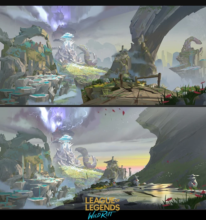 WILD RIFT - Background painting-花瓣网