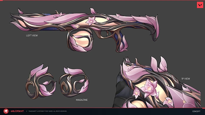 Valorant Mystbloom Skin-花瓣网