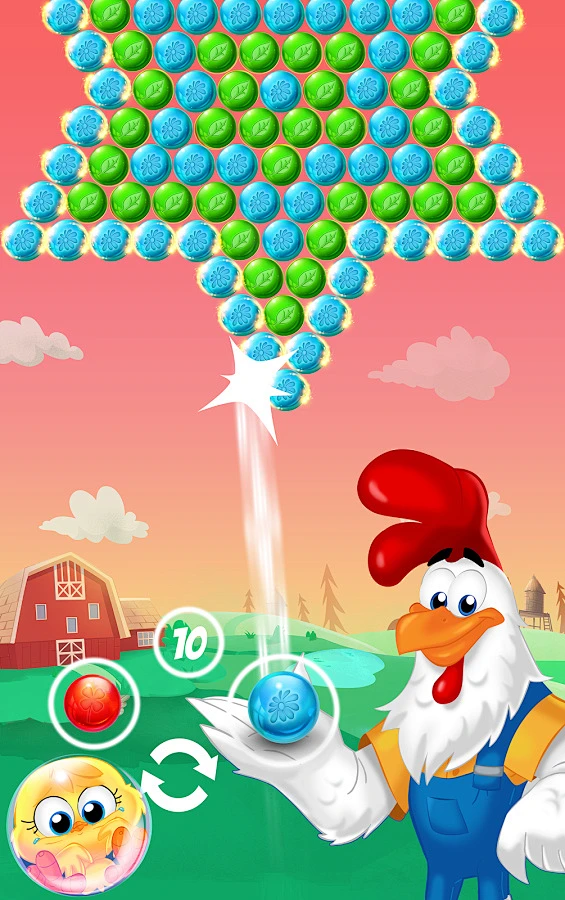 Farm Bubbles - 农场泡泡龙游戏 - 屏幕截图 -花瓣网