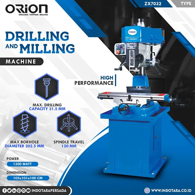 Orion Drilling and Milling Machine - Mesin Bor Duduk! #indotara # ...