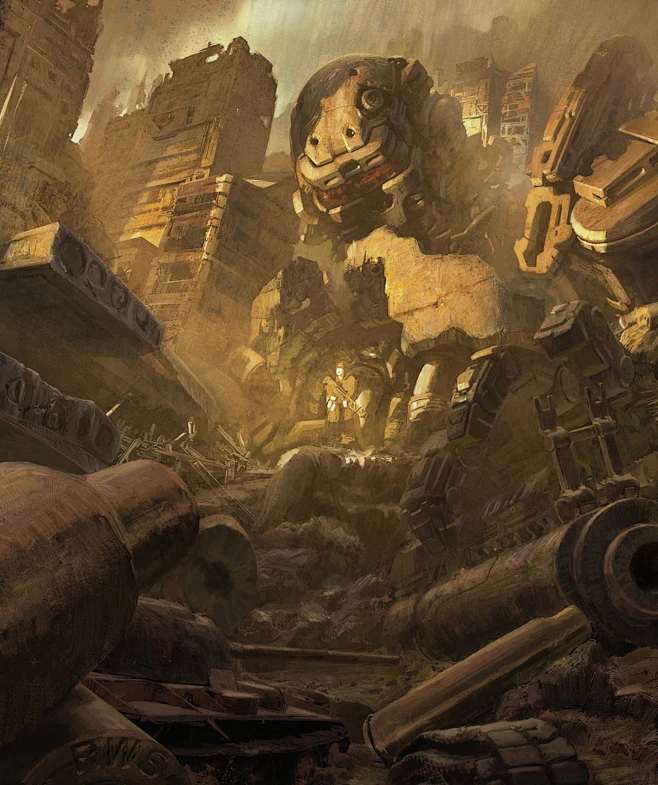 废土场景原画废土气氛图来自cgbook.cn (63)-花瓣网