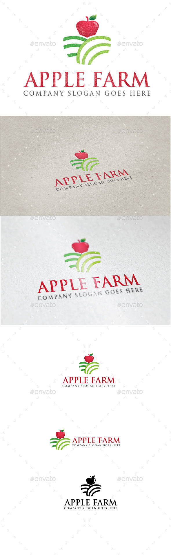 Apple Farm Logo - Nature Logo TemplatesApple Farm Logo - Nature Logo ...