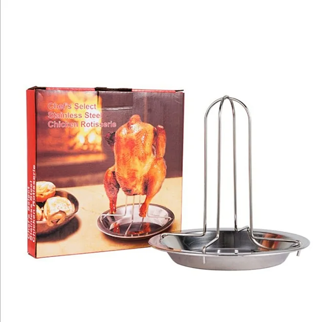 Amazon.com: Portable Duck Holder BBQ Chicken Rack, Chicken Holder Beer ...