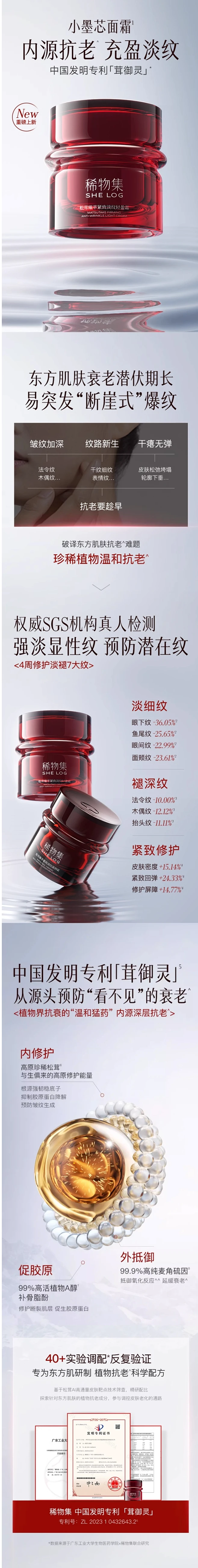 【好物体验专享】稀物集松茸臻萃紧致淡纹面霜50g-tmall.com天猫-花瓣网