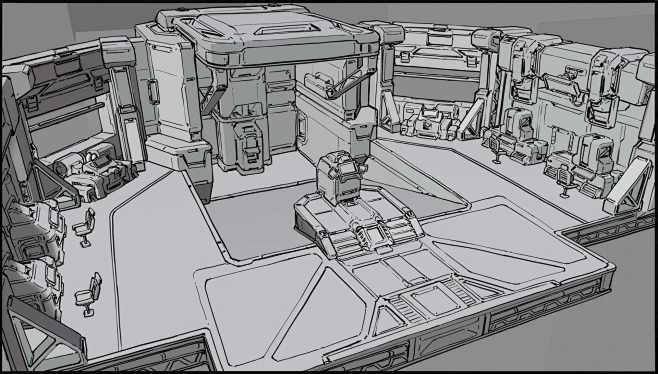 Sci-Fi Factory Sketches-花瓣网
