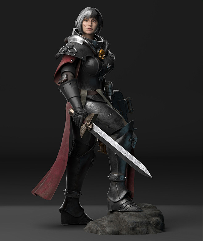 War 40k 战斗修女 123dream作品 角色 人物 生物 Cg模型网