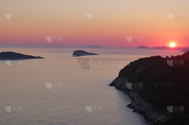 日落亚得里亚海