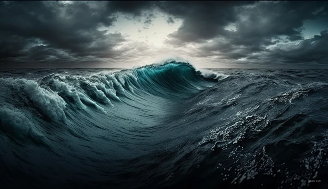 AI绘画_Prompts_AkuRypto_uncanny_ocean_photograph_sea_as_far_as_the_eye ...