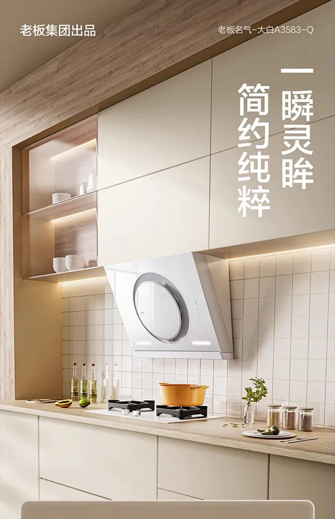 老板油烟机名气白色抽油烟机家用厨房吸烟机大吸力白月光3583-tmall.com天猫-花瓣网